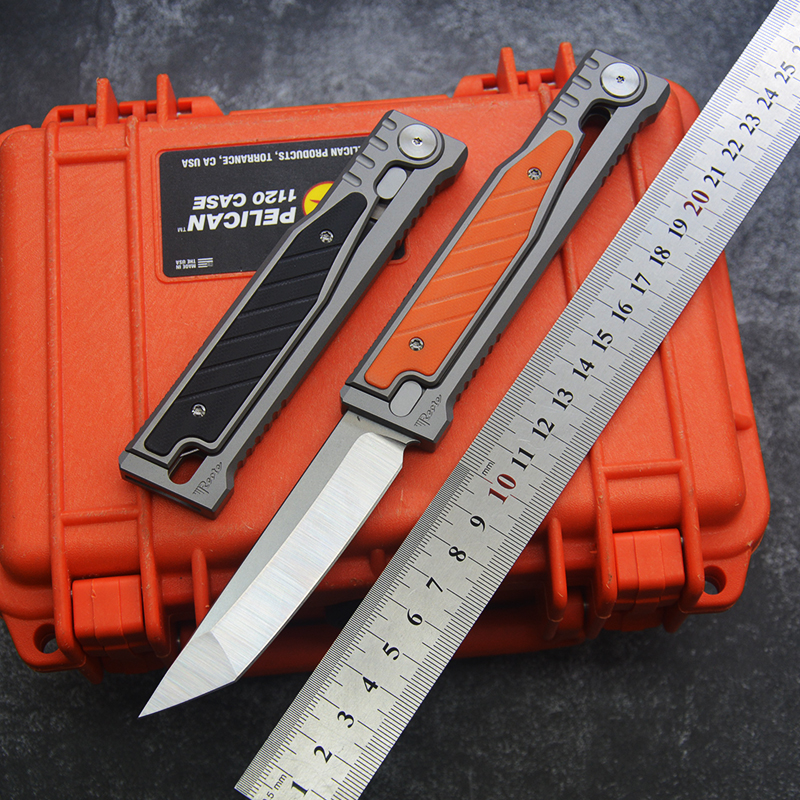 EXO exoskeleton four generations of titanium knives – Belt Buck