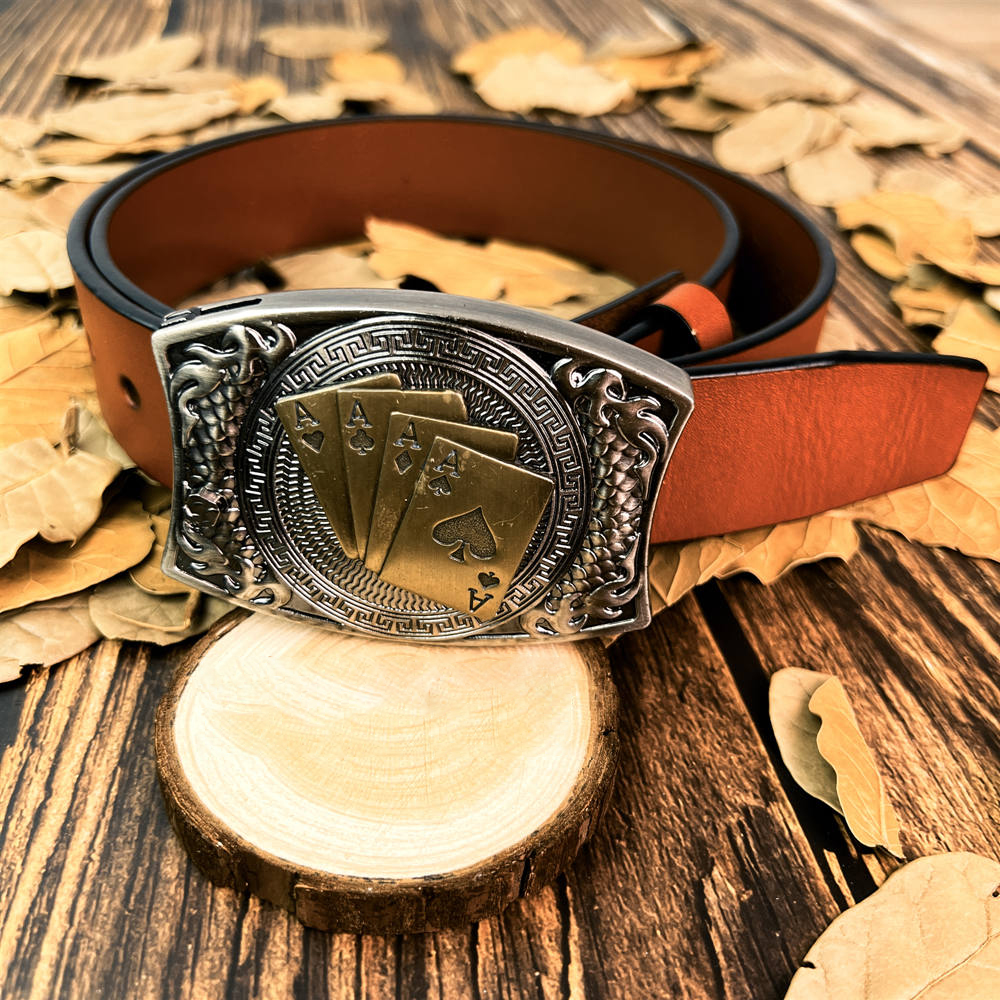 Instant Ejection Knife Brown Belt – Belt Buck